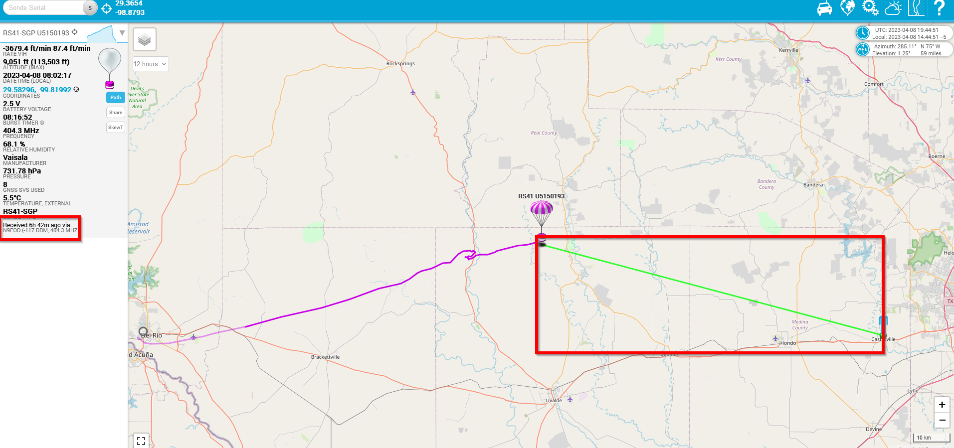 rdzTTGOsonde Tracker - N9EOD’s Radio Page